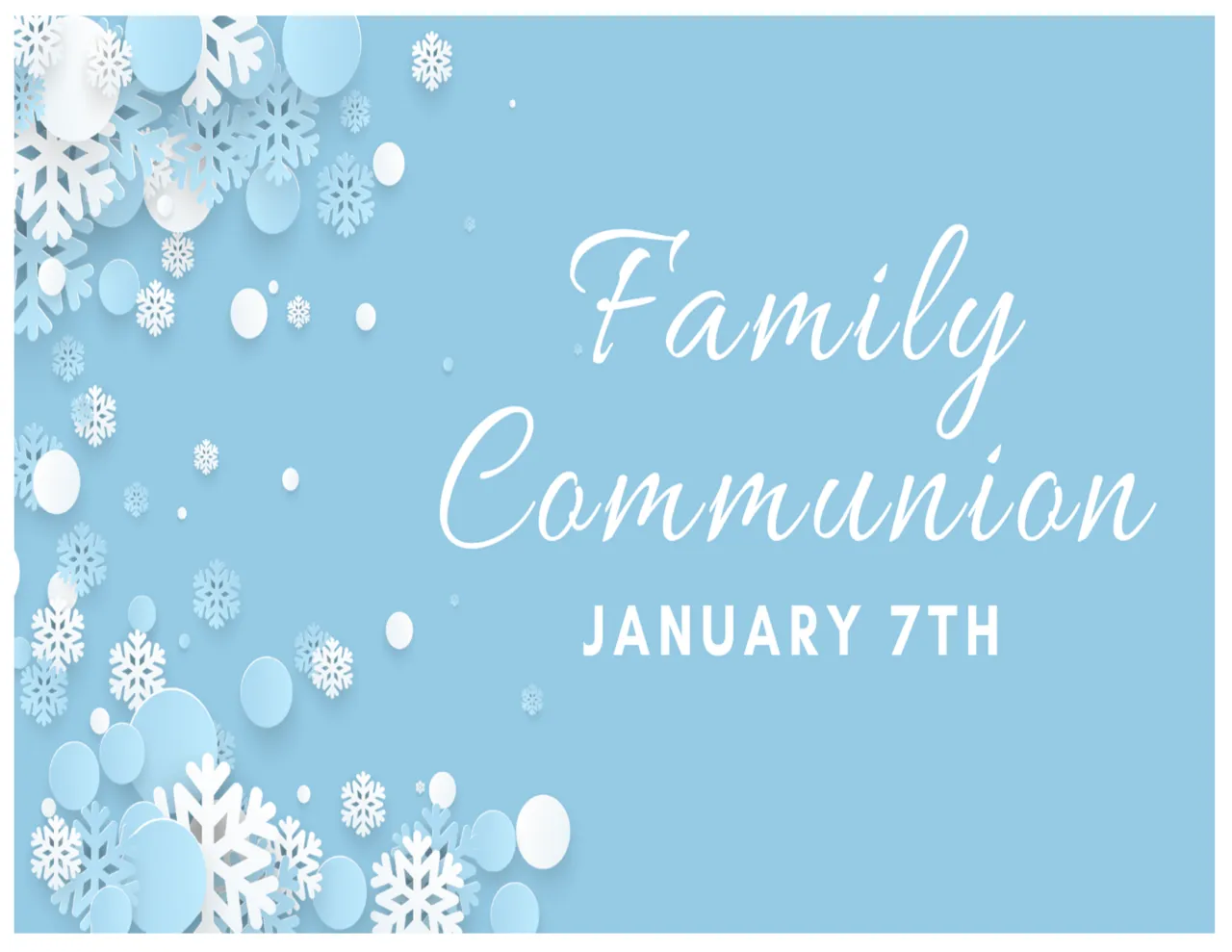 Communion Sunday | Community Evangelical Church