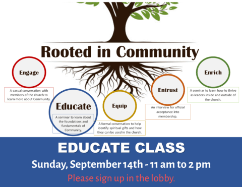 Educate Class | Community Evangelical Church